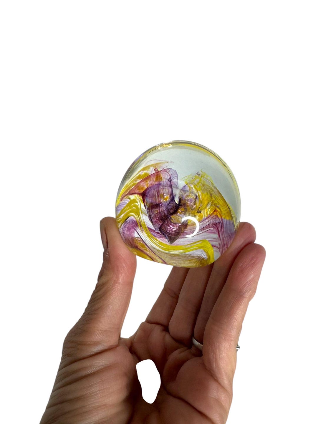 Caithness Moon Crystal Scotland Paperweight/small Paperweight/purple ...