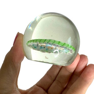 Murano Style Paperweight Vintage Millefiori Tight Clustered Dome ...