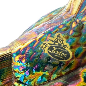 Fenton Art Glass Large Carnival Iridescent Amethyst Hen on Nest 9 - Etsy