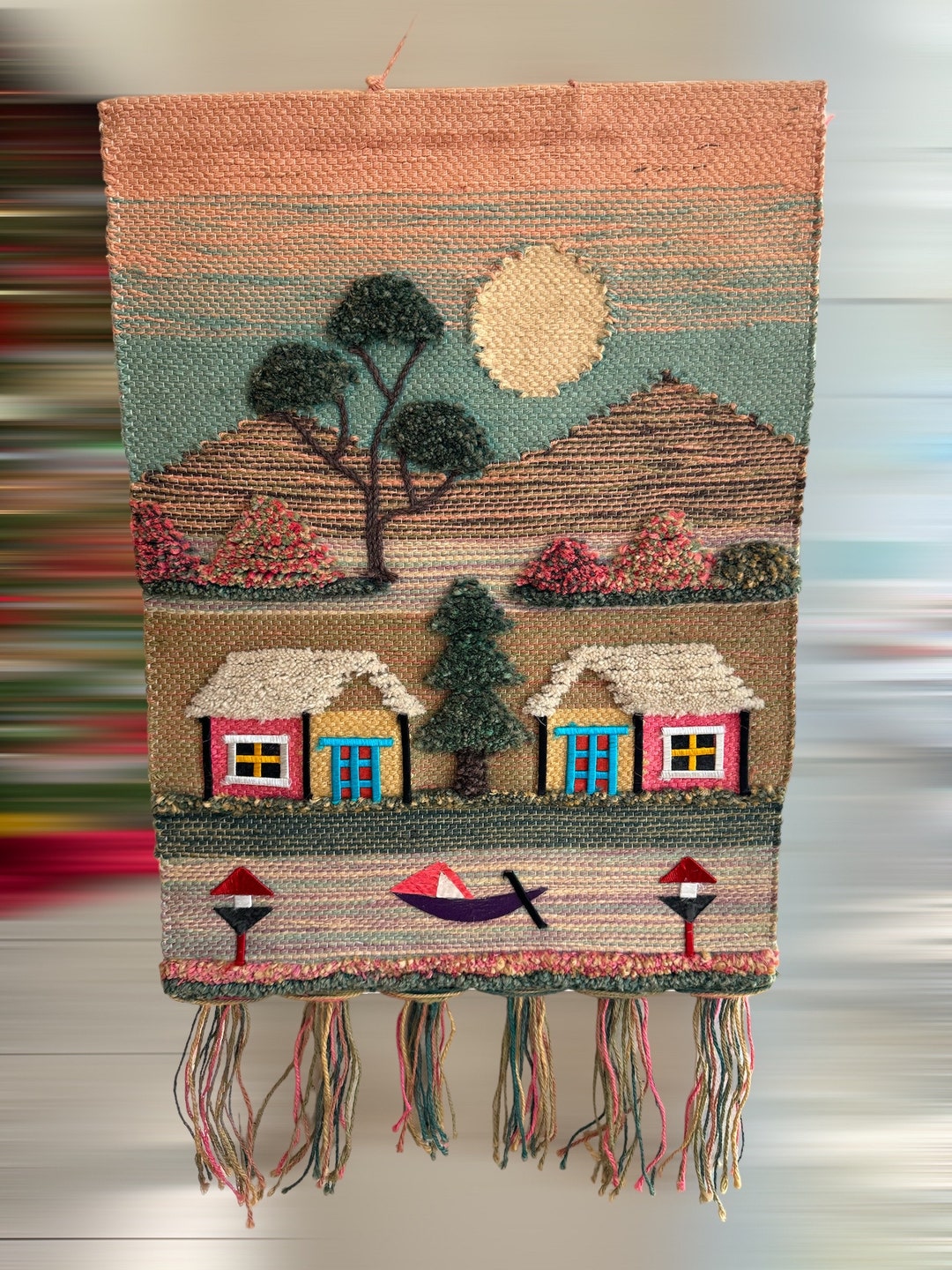 Handmade Vintage Jute Wall Hanging Decorative With - Etsy