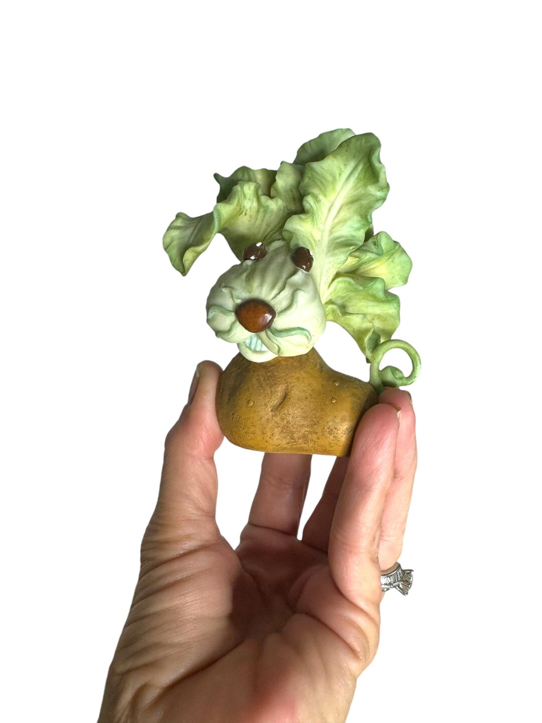 Enesco Home Grown Endive Potato Lion Figurine/ Anthropomorphic Animal ...