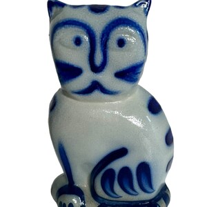 Eldreth Pottery Salt Glaze Cat Figurine /statue 1994 - Etsy