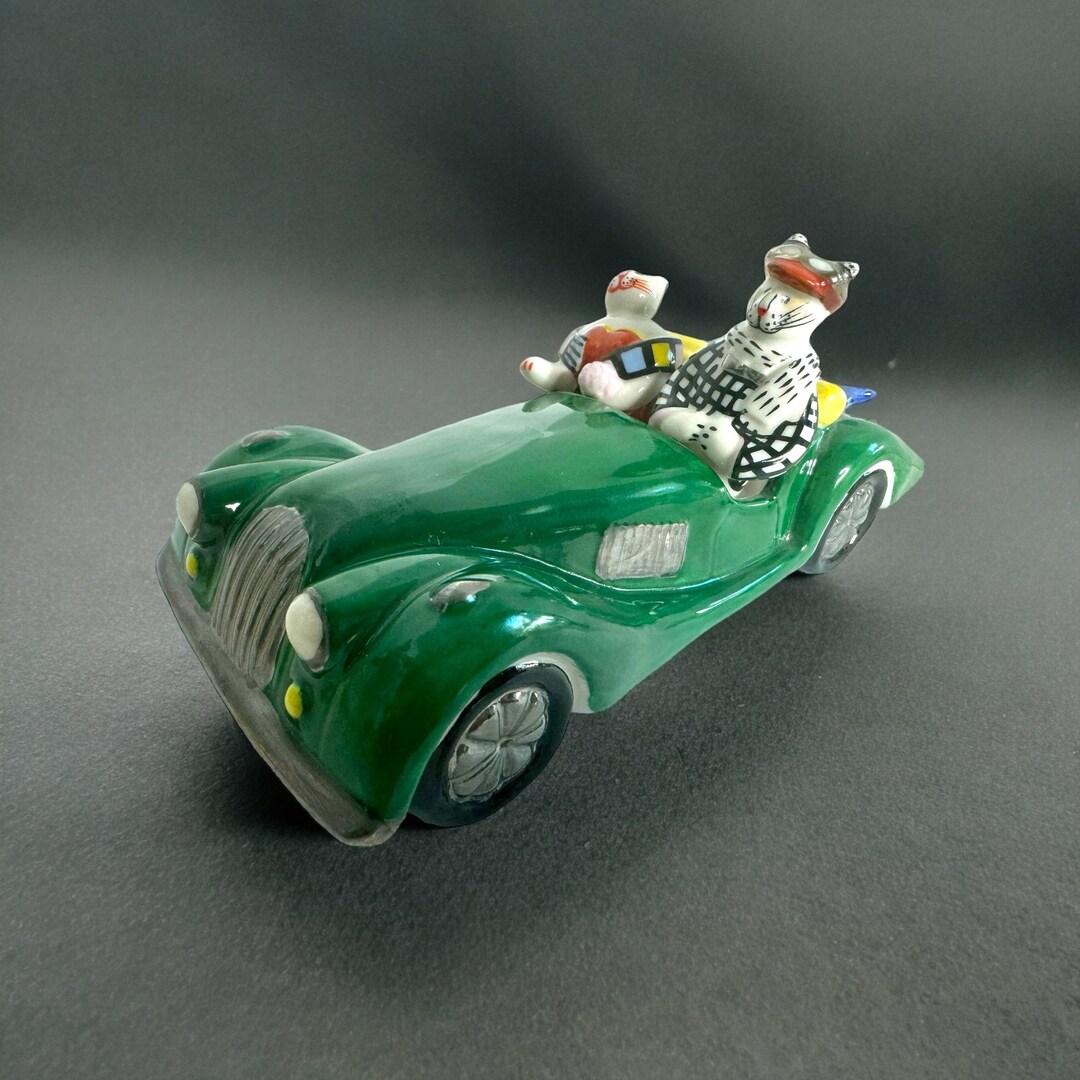 Villeroy and Boch Benedikt & Friends Green Automobile Vintage Car/old ...