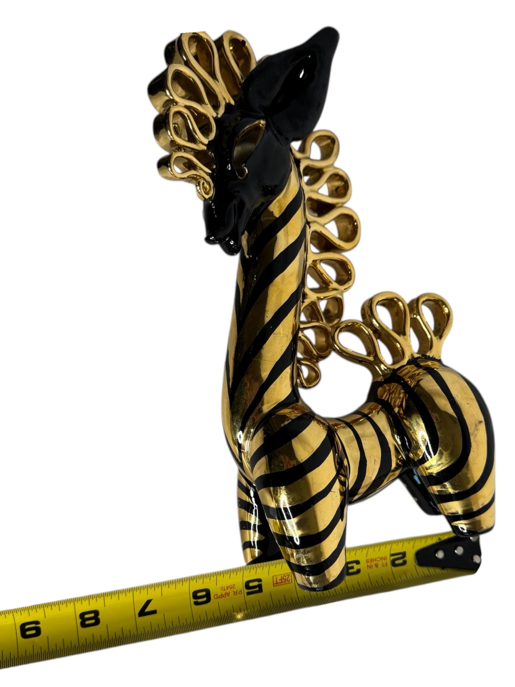 Art Deco Mary Jane Hart Copa De Oro Fantasy Gold Black Zebra ...
