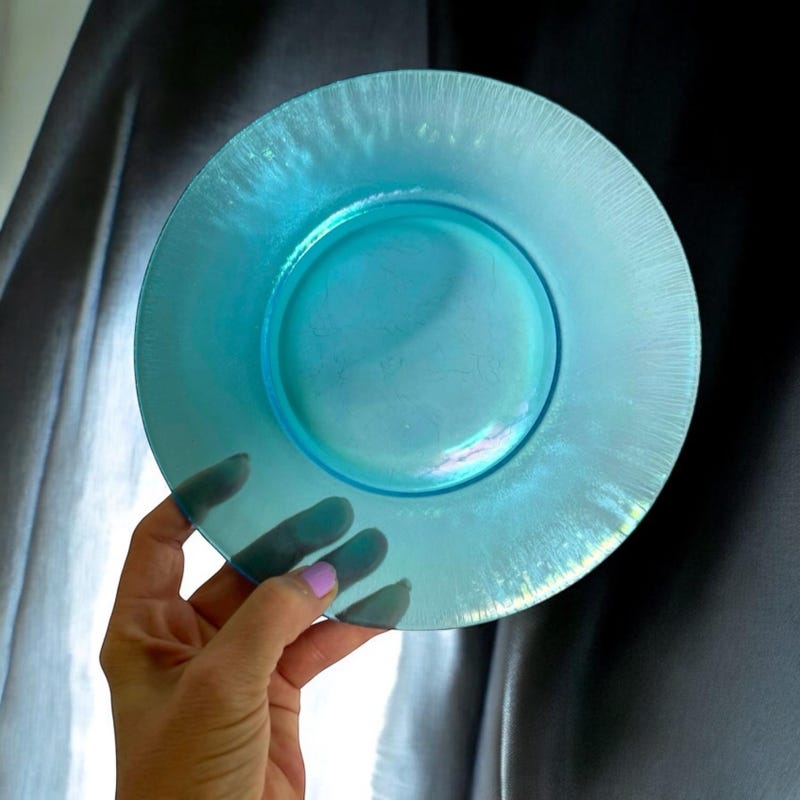 Iridescent Plates - Etsy