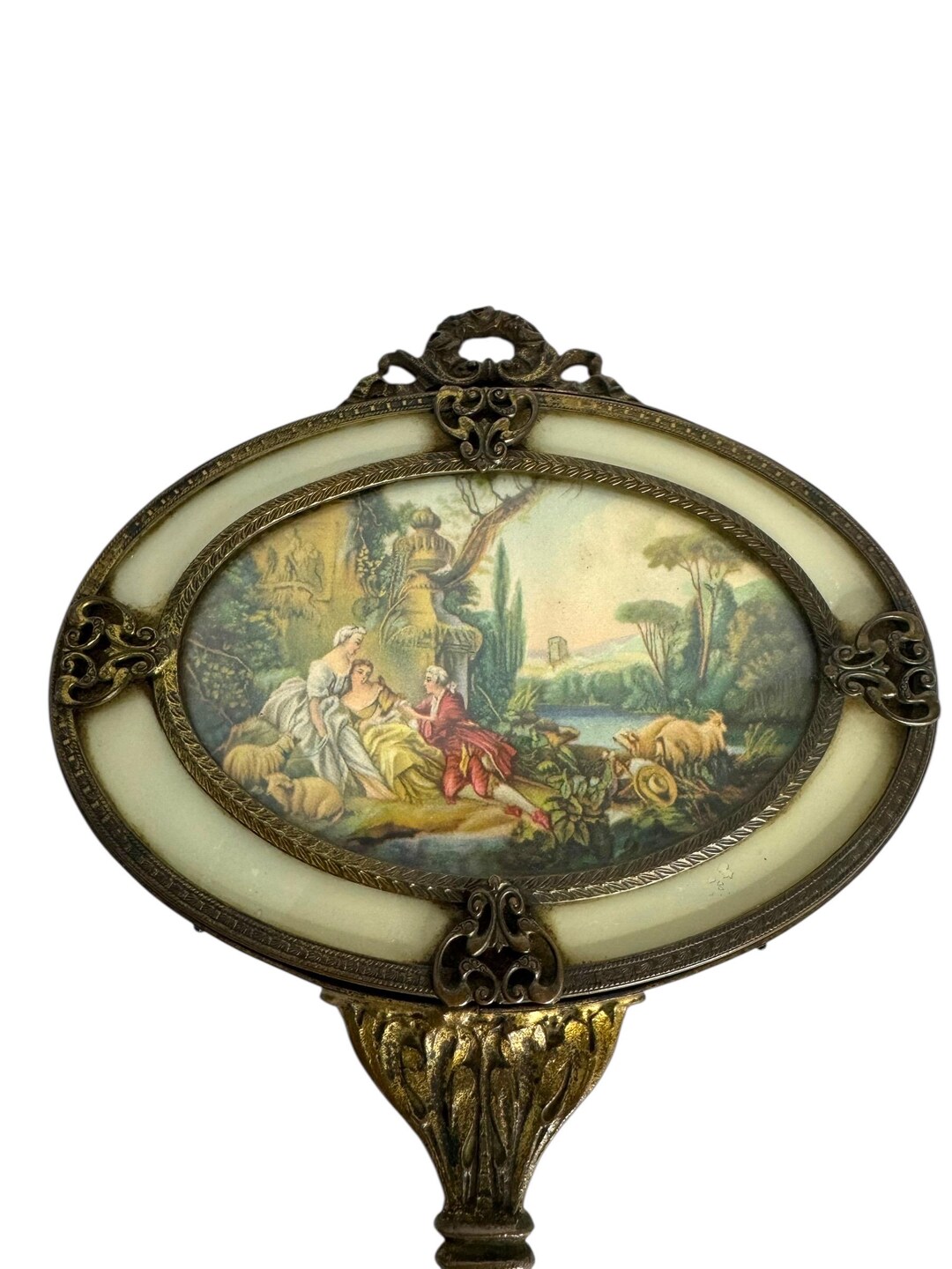 Antique French Victorian Hand Mirror/ormalu Mirror 16”/gilt Bronze ...