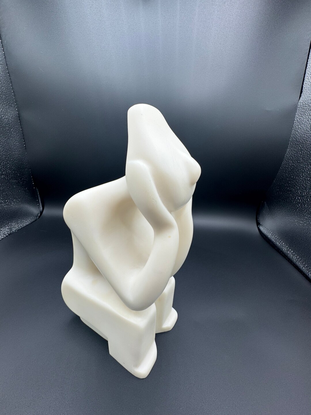 Minimalist Man Thinking Carved Sculpture/cycladic Art Style/mcm Art ...