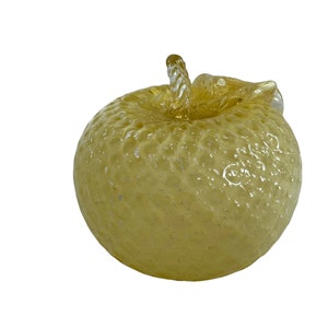 Handblown Art Glass Golden Apple/gold With Silver Flecks /murano - Etsy