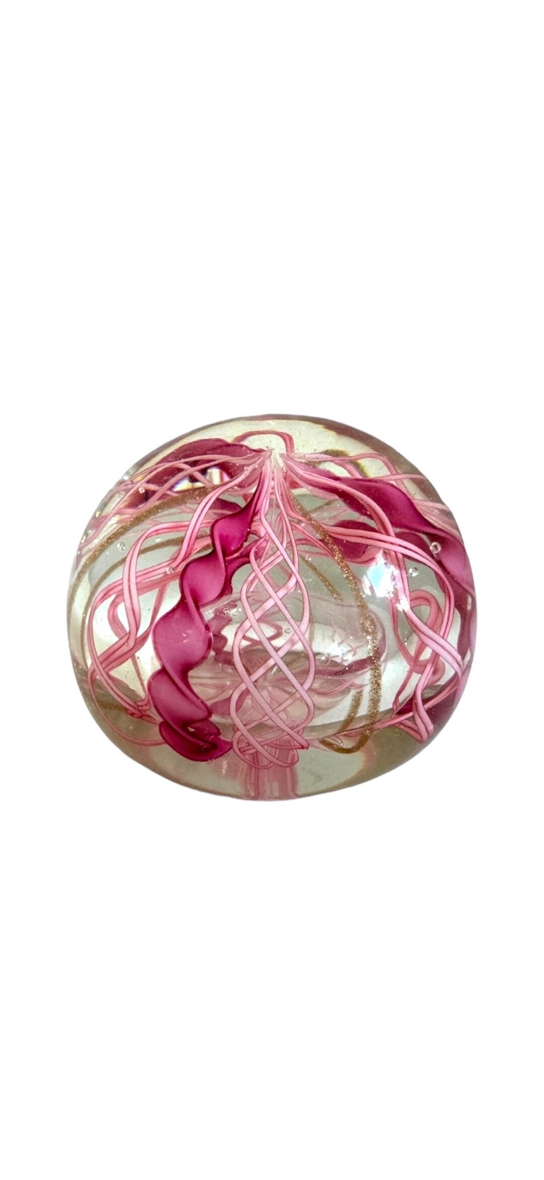 Blown Glass Art Glass Crown Paperweight/collectible Paperweight ...