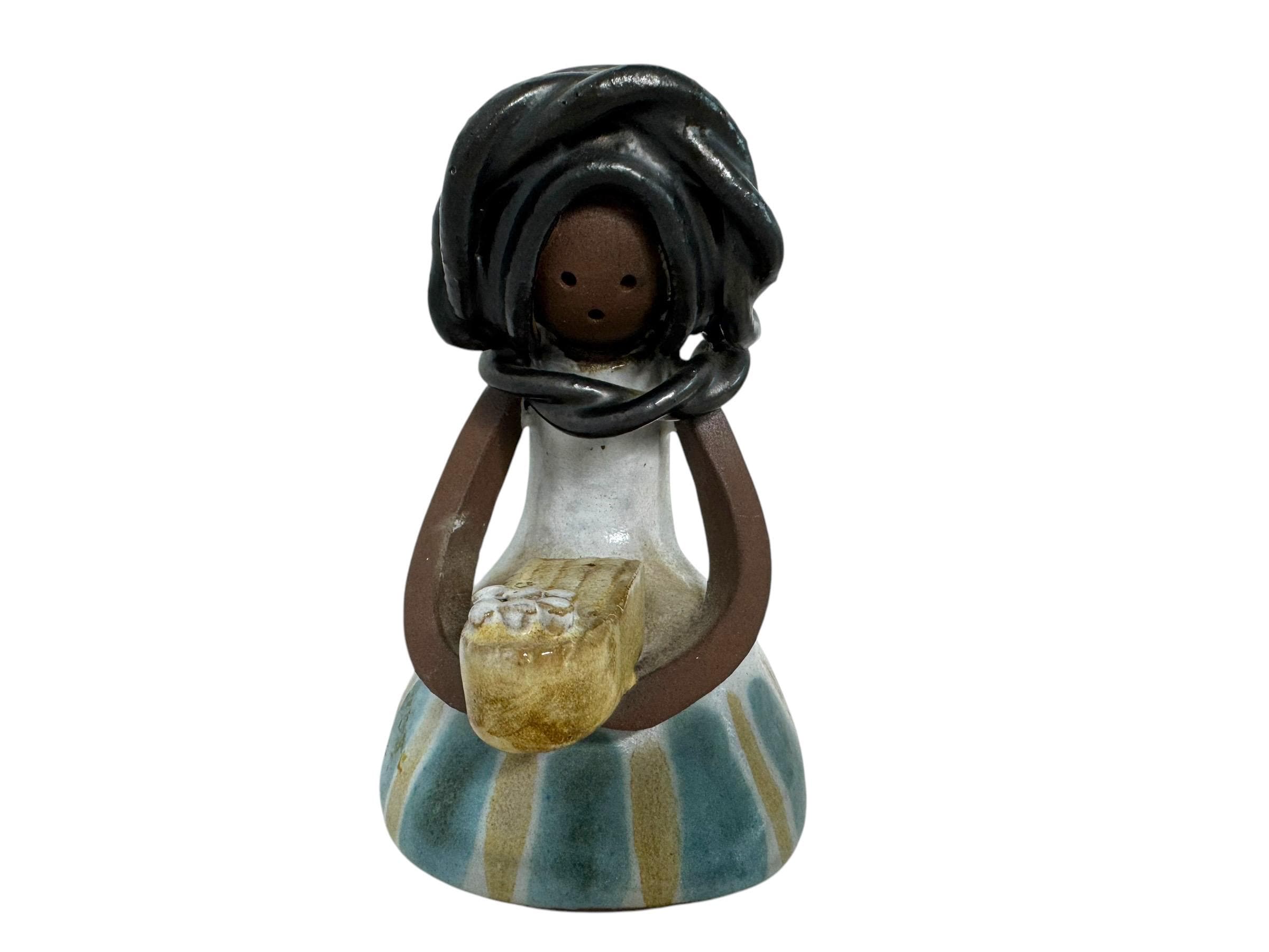 Early Elisa- Little Girl Figurine-spain Ceramic-folk Art Pottery ...
