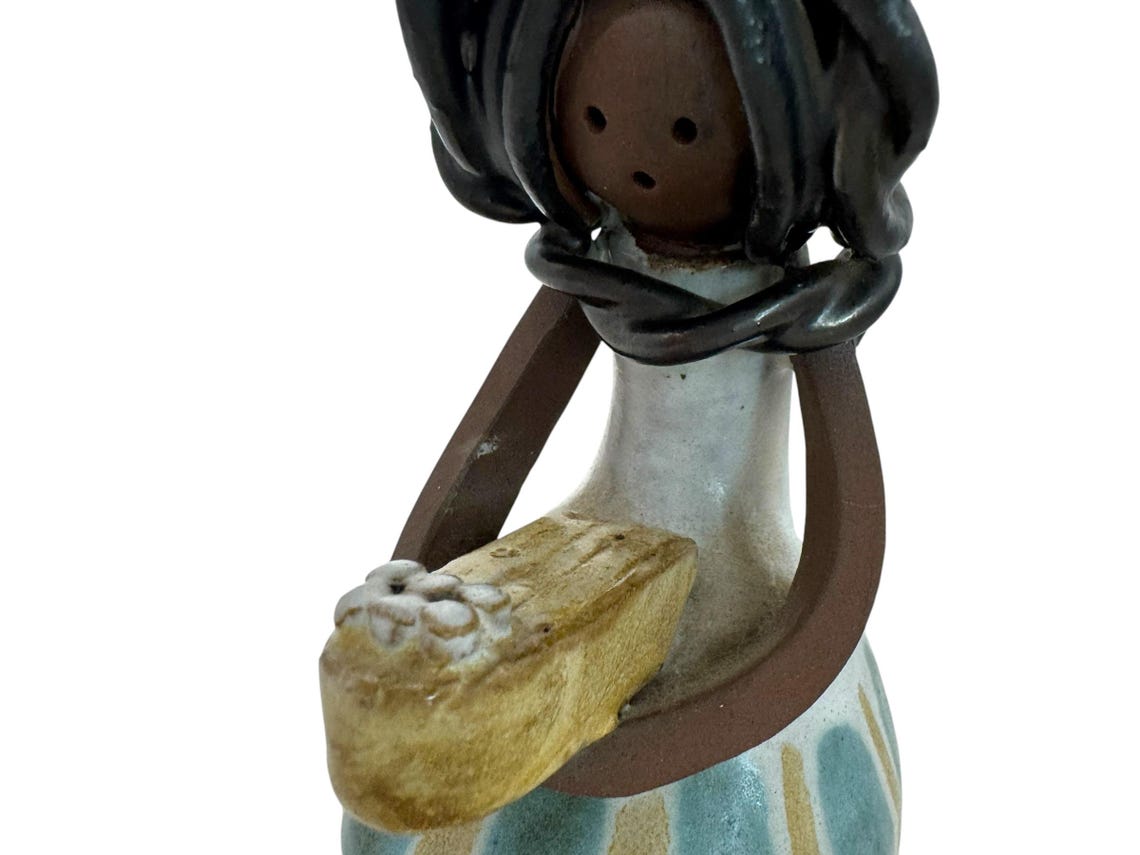 Early Elisa- Little Girl Figurine-spain Ceramic-folk Art Pottery ...