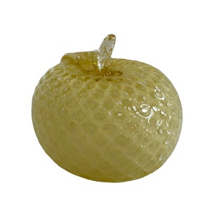 Handblown Art Glass Golden Apple/gold With Silver Flecks /murano - Etsy