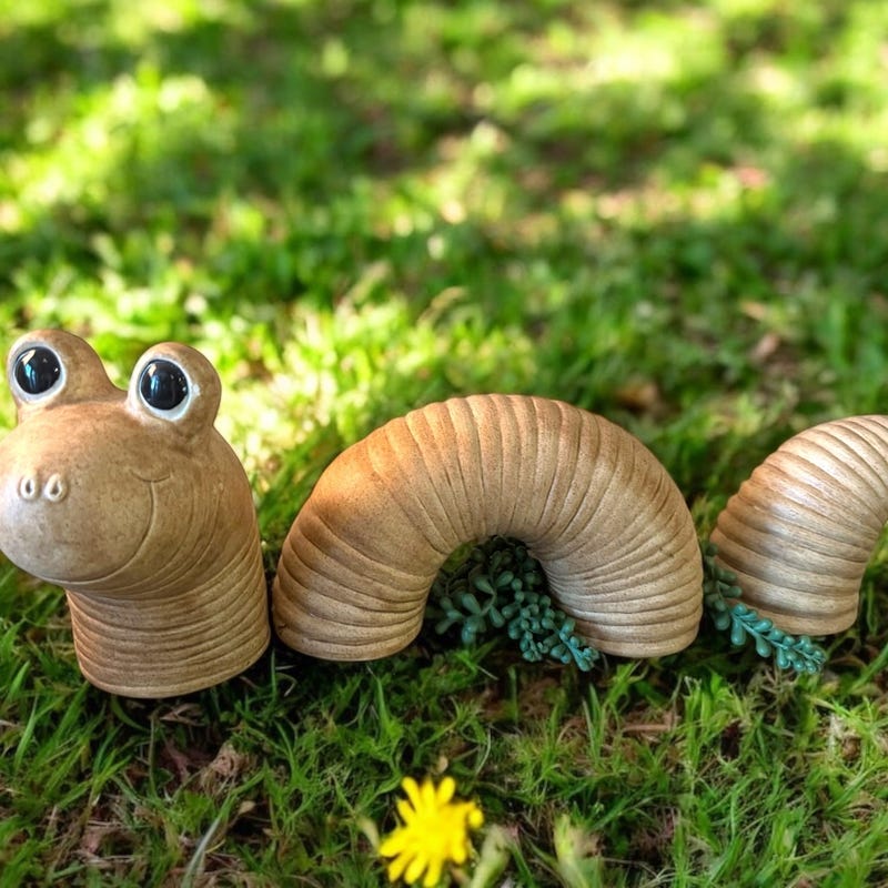Ceramic Garden Worm - Etsy
