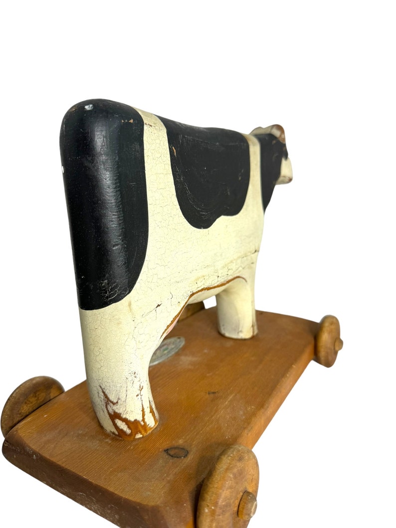 Henn Workshops Clarabelle Cow Pull Toy 1990 / Country Kitchen Decor ...