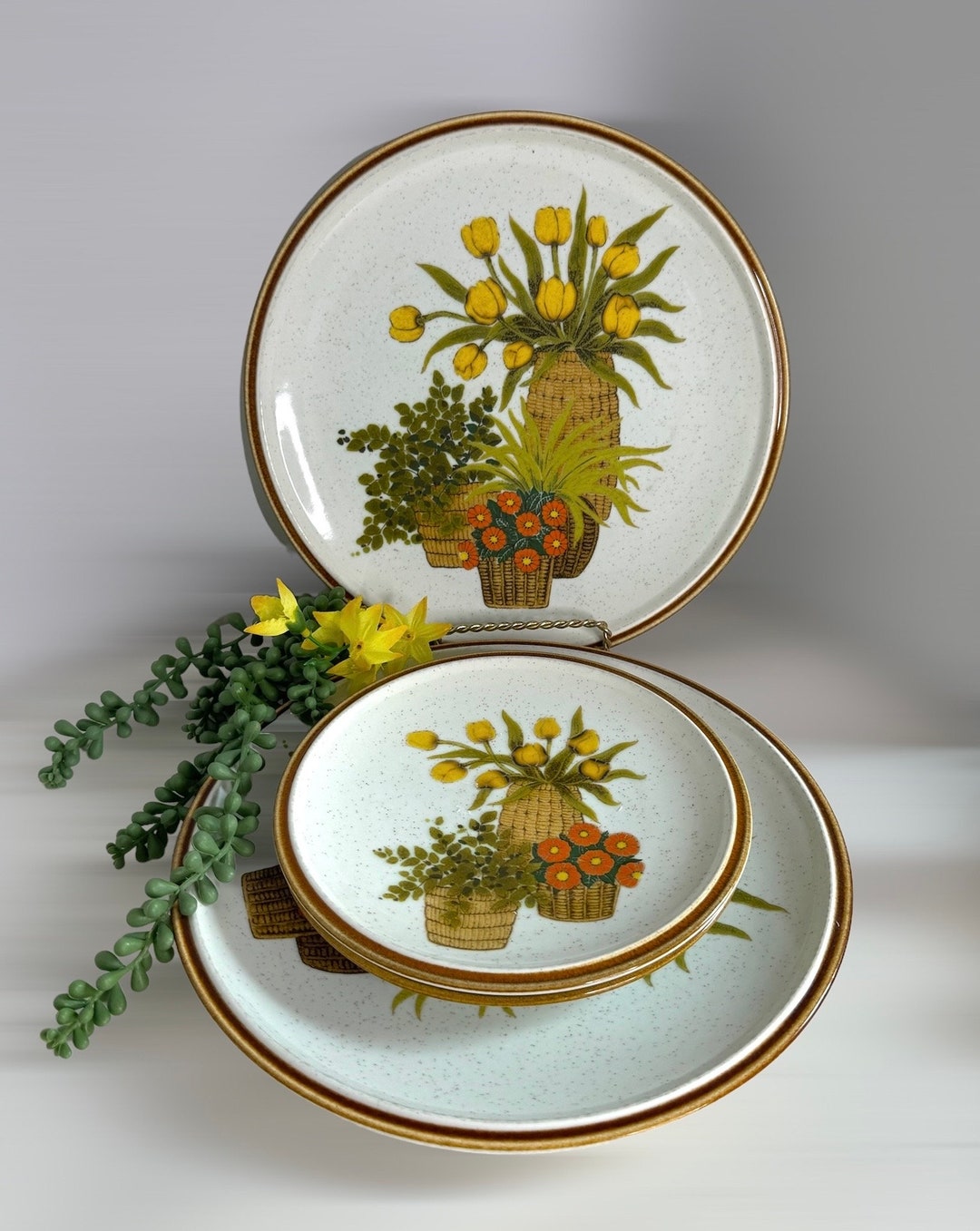 Vintage Mikasa “cache Pot” Floral Tableware /boho/table Scape/japanese ...