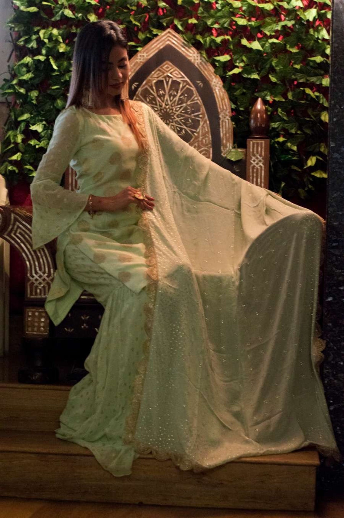 Mint Green Garara Set - Etsy