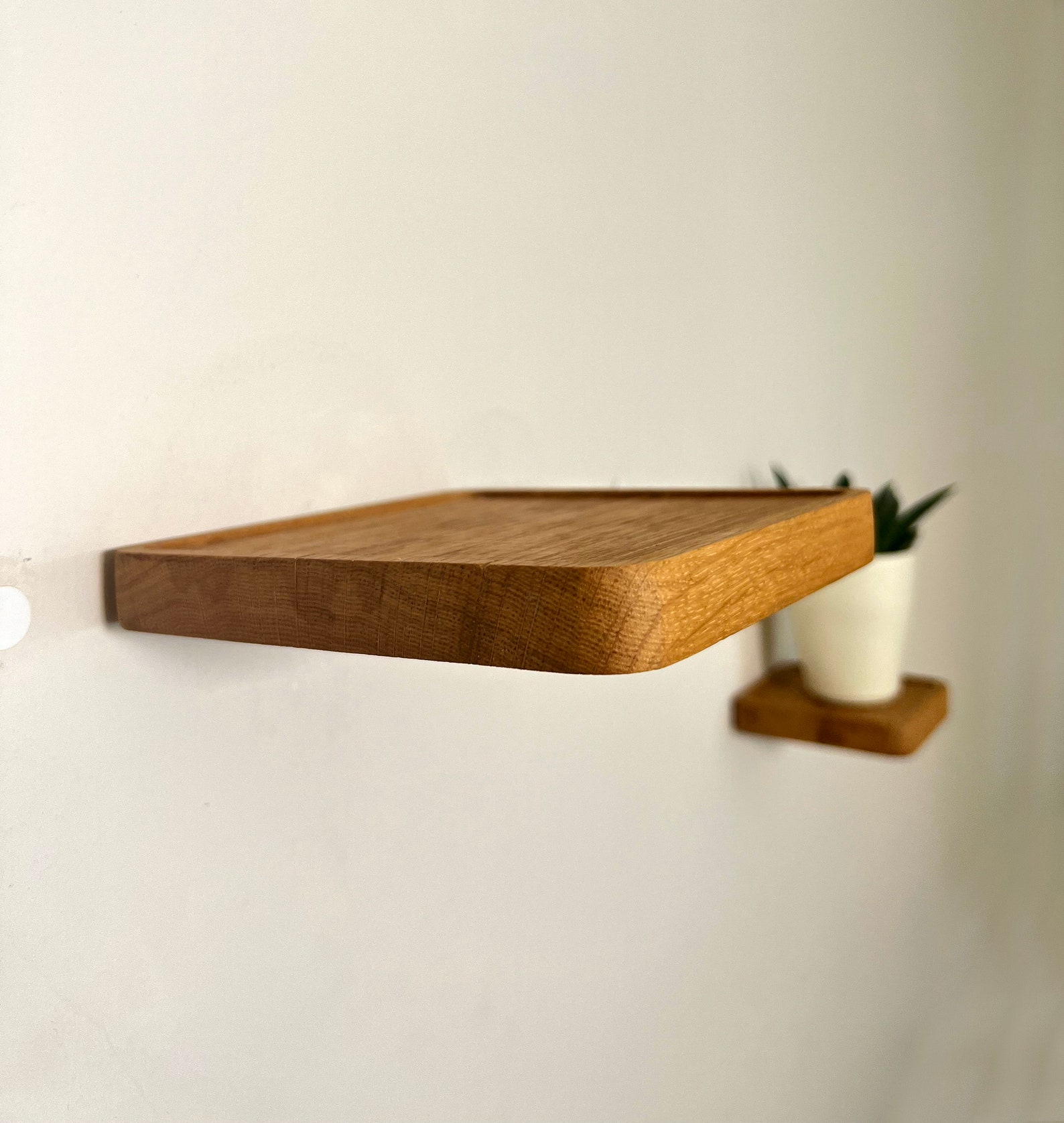 Floating Wood Shelves Plant Shelf - Etsy