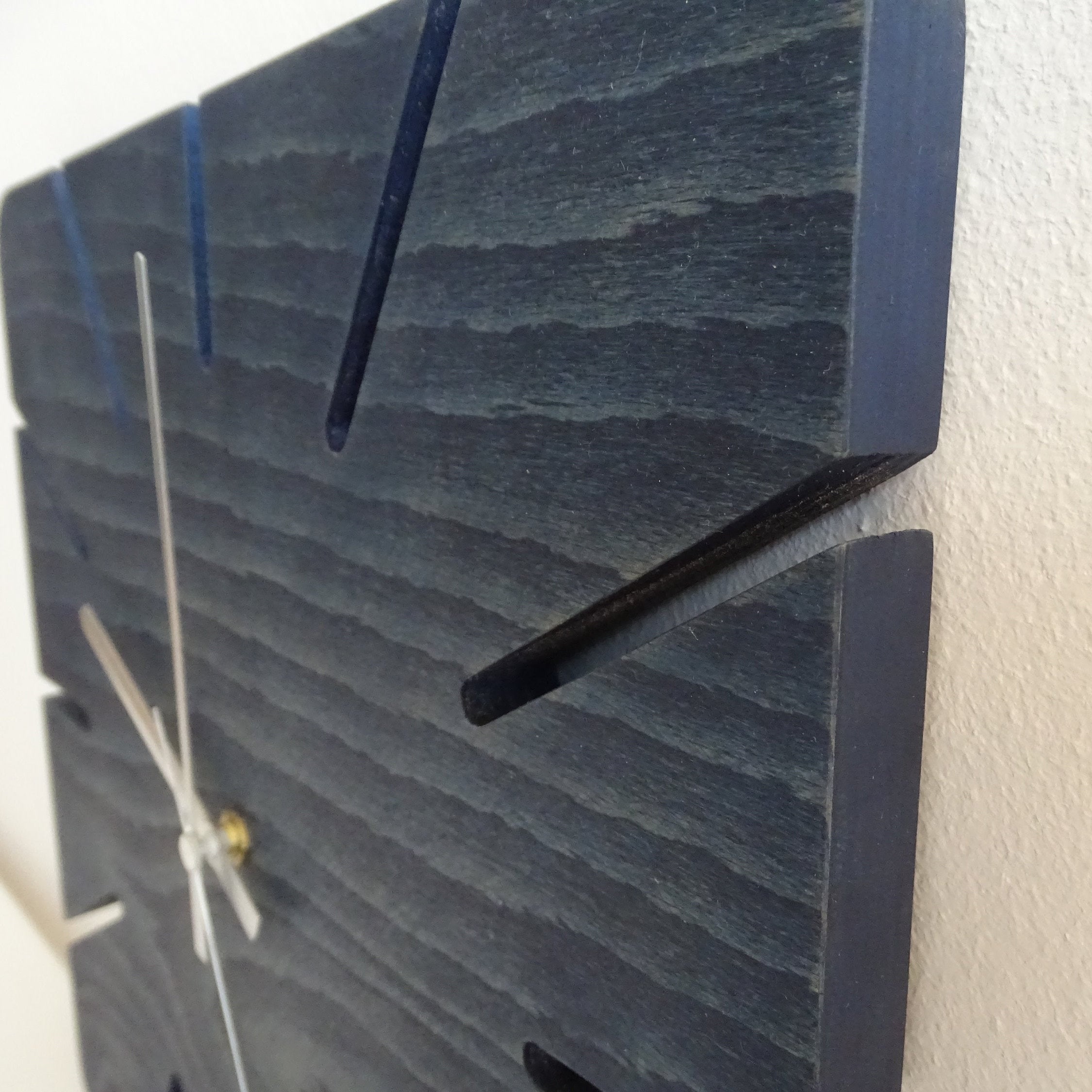 Modern Square Wooden Wall Clock: Minimalist Silent Design - Etsy