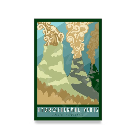 Wall Poster unframed Hydrothermal Vents - Etsy