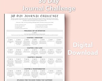 30 Day Journal | Etsy