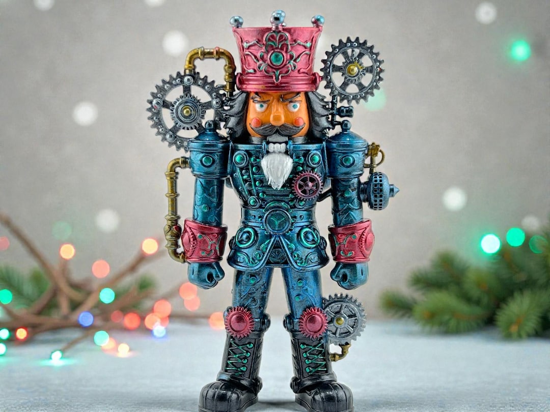 NEW!! Handcrafted Steampunk Nutcracker Figurine, Victorian Holiday ...