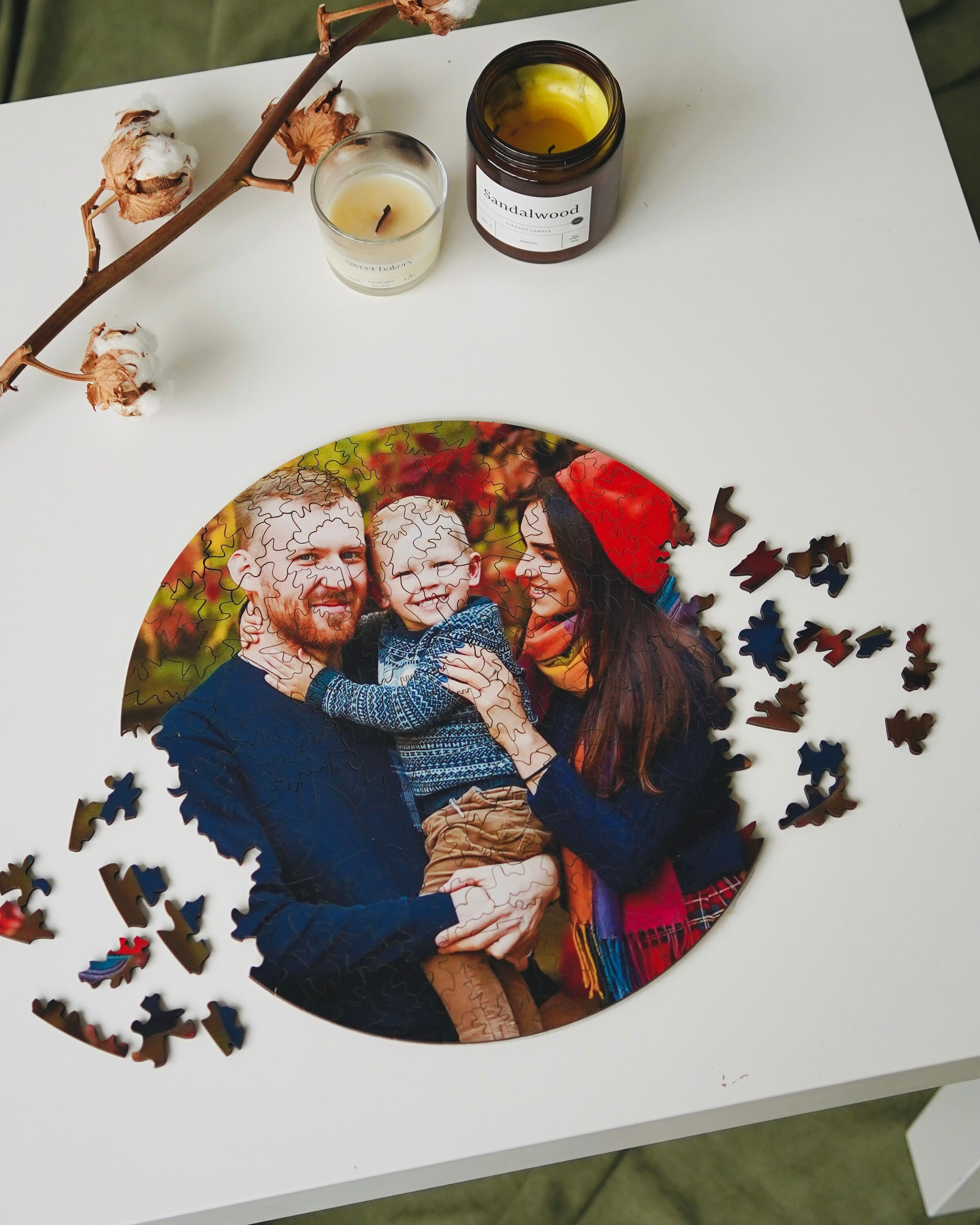 Custom Puzzle From Photo Family Photo Puzzle Custom Name - Etsy