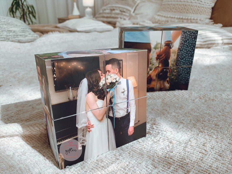 Infinity Photo Cube, Magic Photo Cube, Wooden Photo Cube, Fold Photo ...