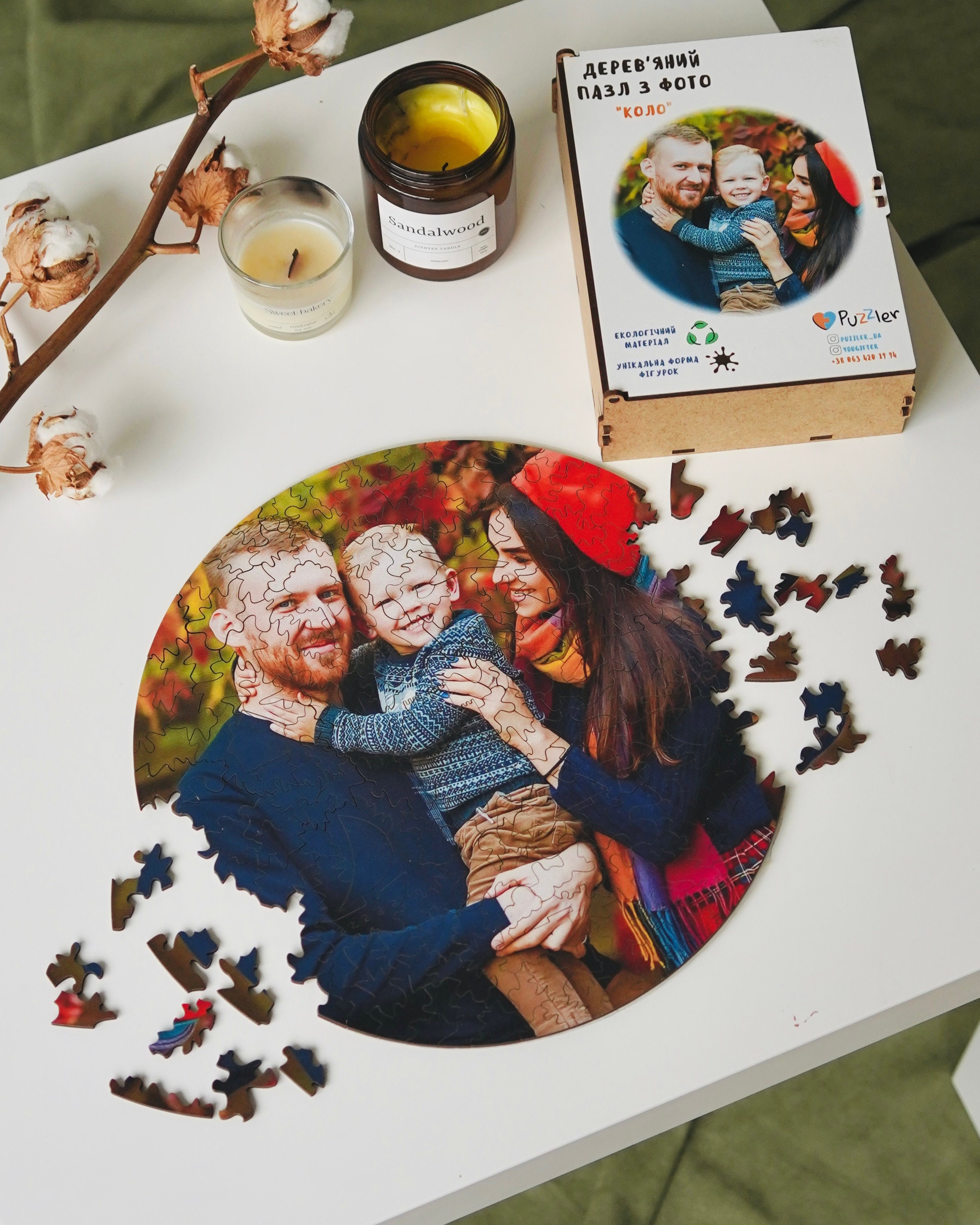 Custom Puzzle From Photo Family Photo Puzzle Custom Name - Etsy
