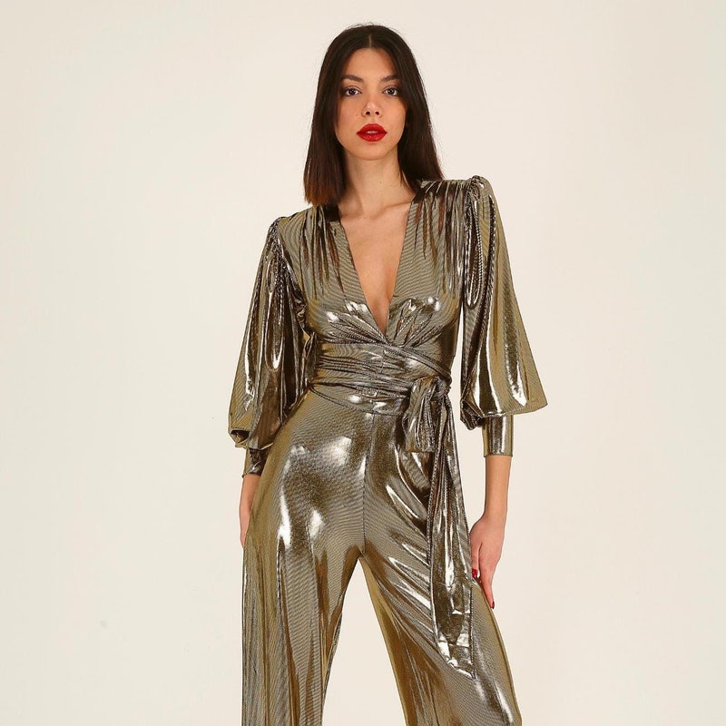 Sequin Disco Dress Gold - Etsy UK