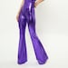 Metallic Party Outfit, Purple Two-piece Jumpsuit, Rave Outfit, Festival ...