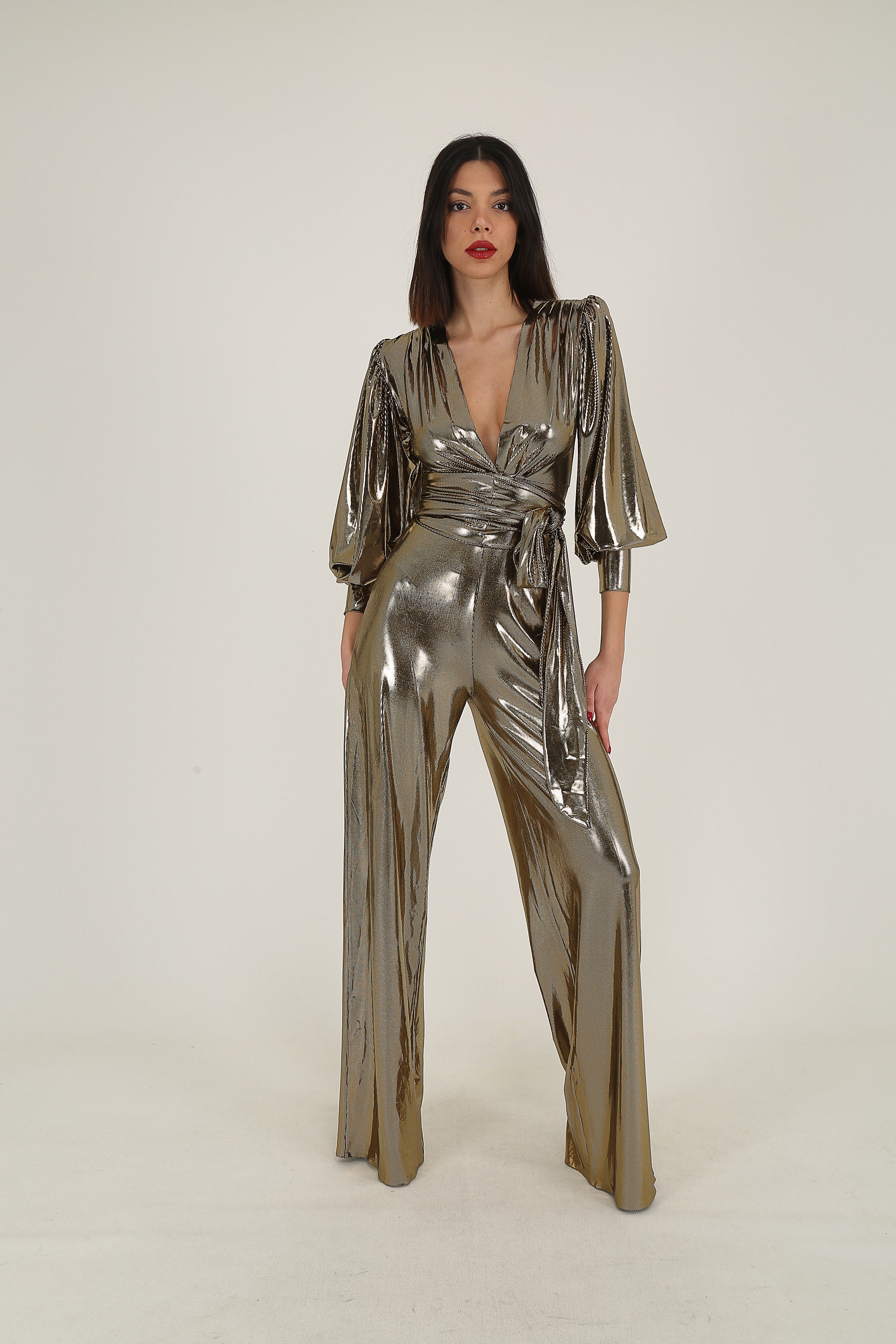 Gold Matching Couples Disco Outfit, 70s Party Aba Costume, Studio 54 ...