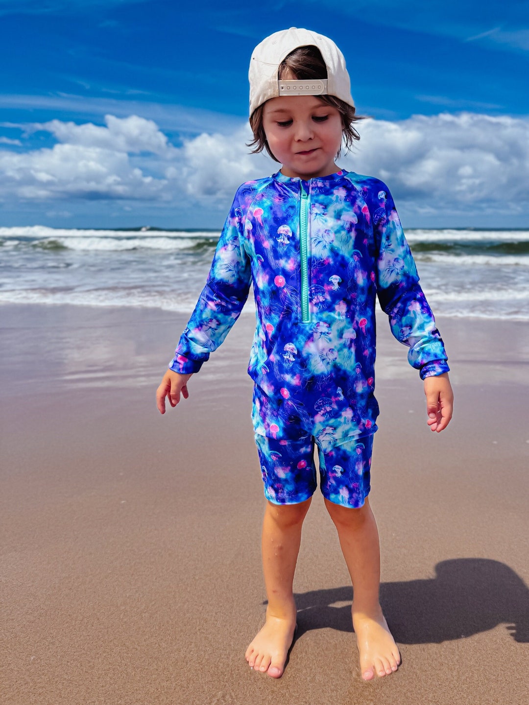 Kids Swimsuit, MORE PRINT OPTIONS , Zip Swimwear, Swimmers, Togs ...