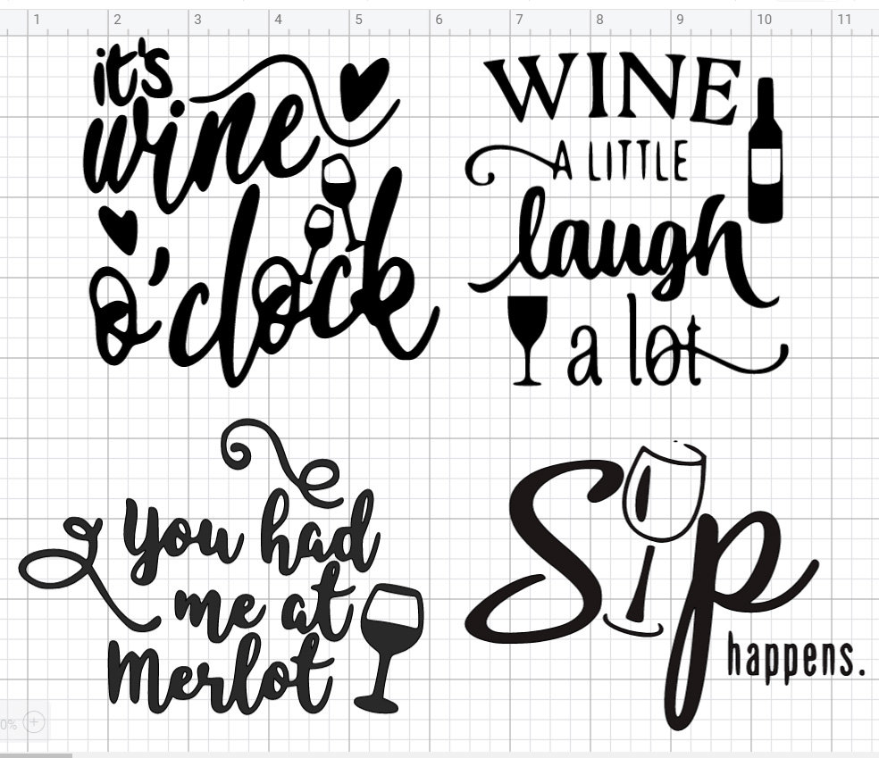 SVG Containing Wine Cut Files | Etsy