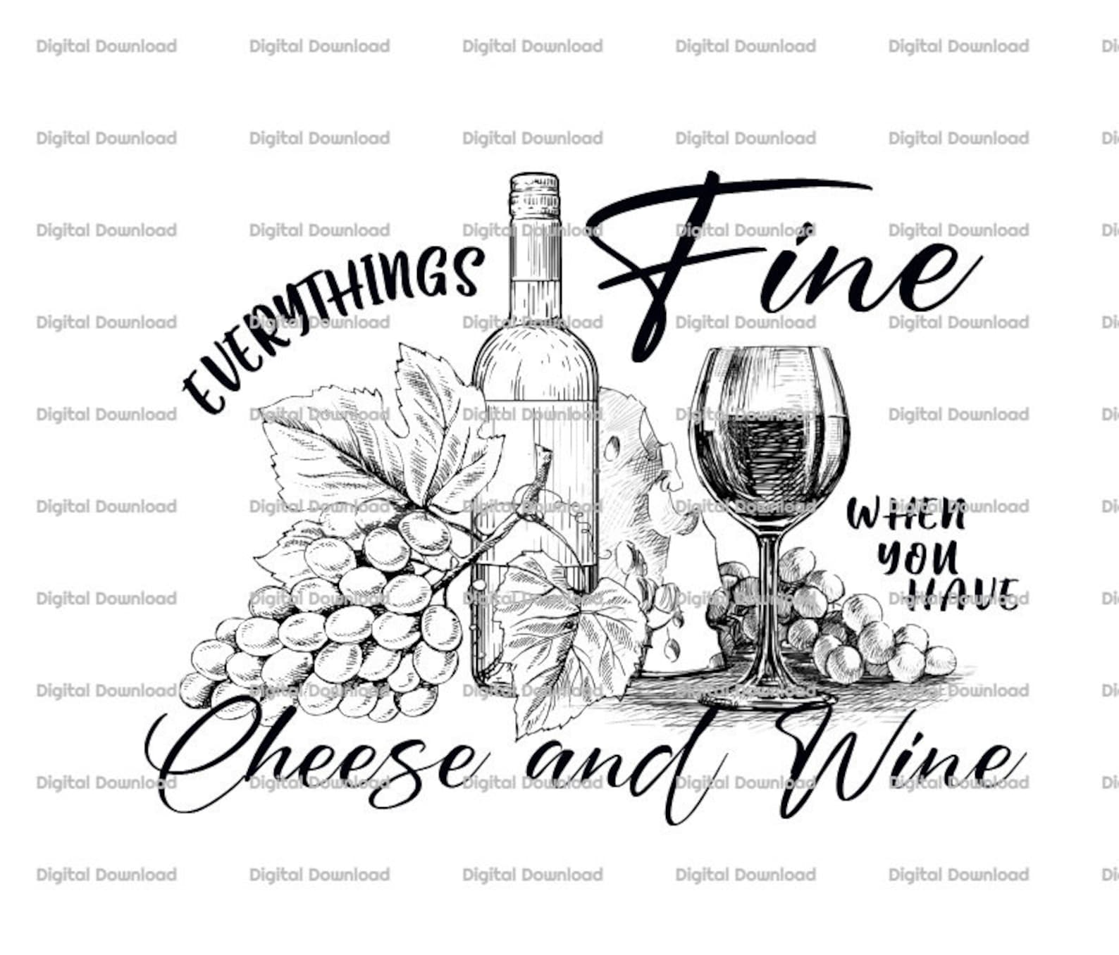 Cutting Board - Charcuterie Board - Kitchen Sign, SVG - Wine and Cheese ...