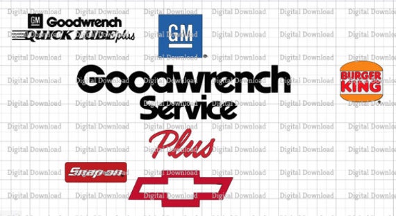 SVG File Containing GM Goodwrench Plus and Alike Decals From - Etsy