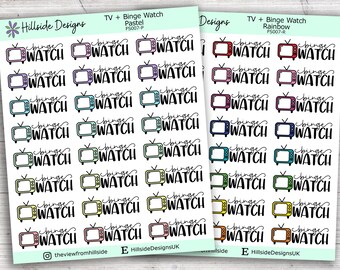 TV Television Show Binge Watching Planner Stickers Beatrice - Etsy