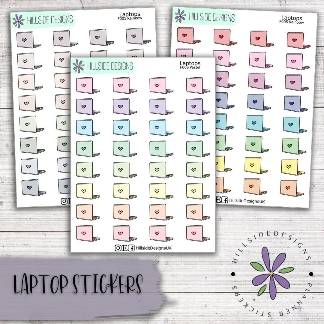 Laptop Stickers | Work Stickers | Planner, Journal, Bullet Journal ...