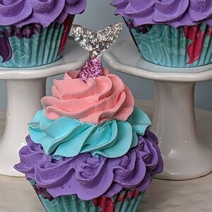 Fake Mermaid Cupcake/ Birthday Cup Cake Prop/ Under the Sea - Etsy