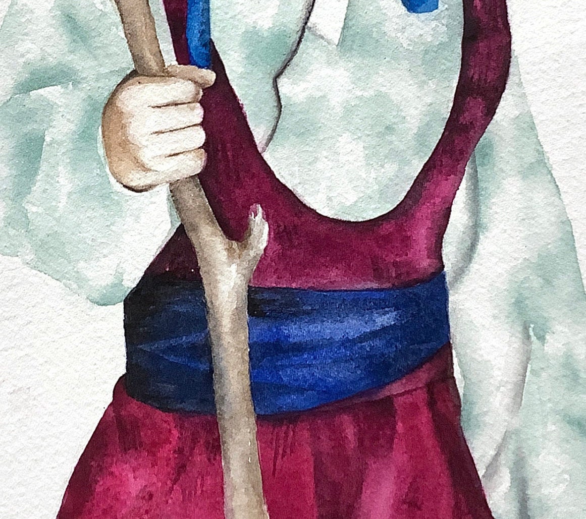 A Boy Wearing Hanbok - Original Watercolor Painting by Locatehereart ...