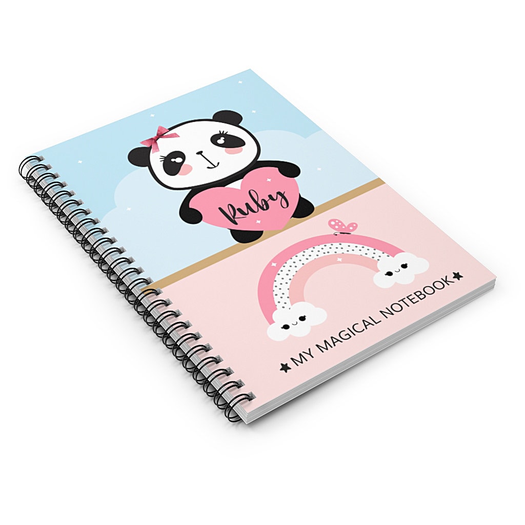 Personalized Panda Notebook Personalized Journal for Girls | Etsy