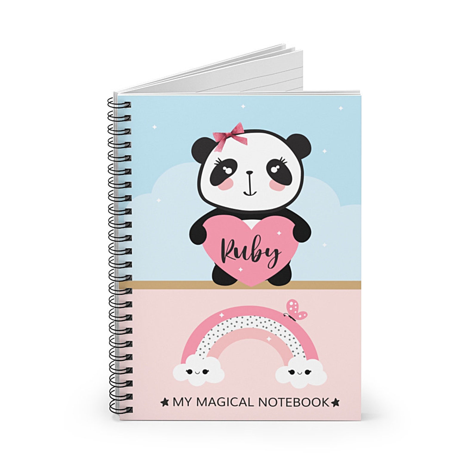 Personalized Panda Notebook Personalized Journal for Girls - Etsy