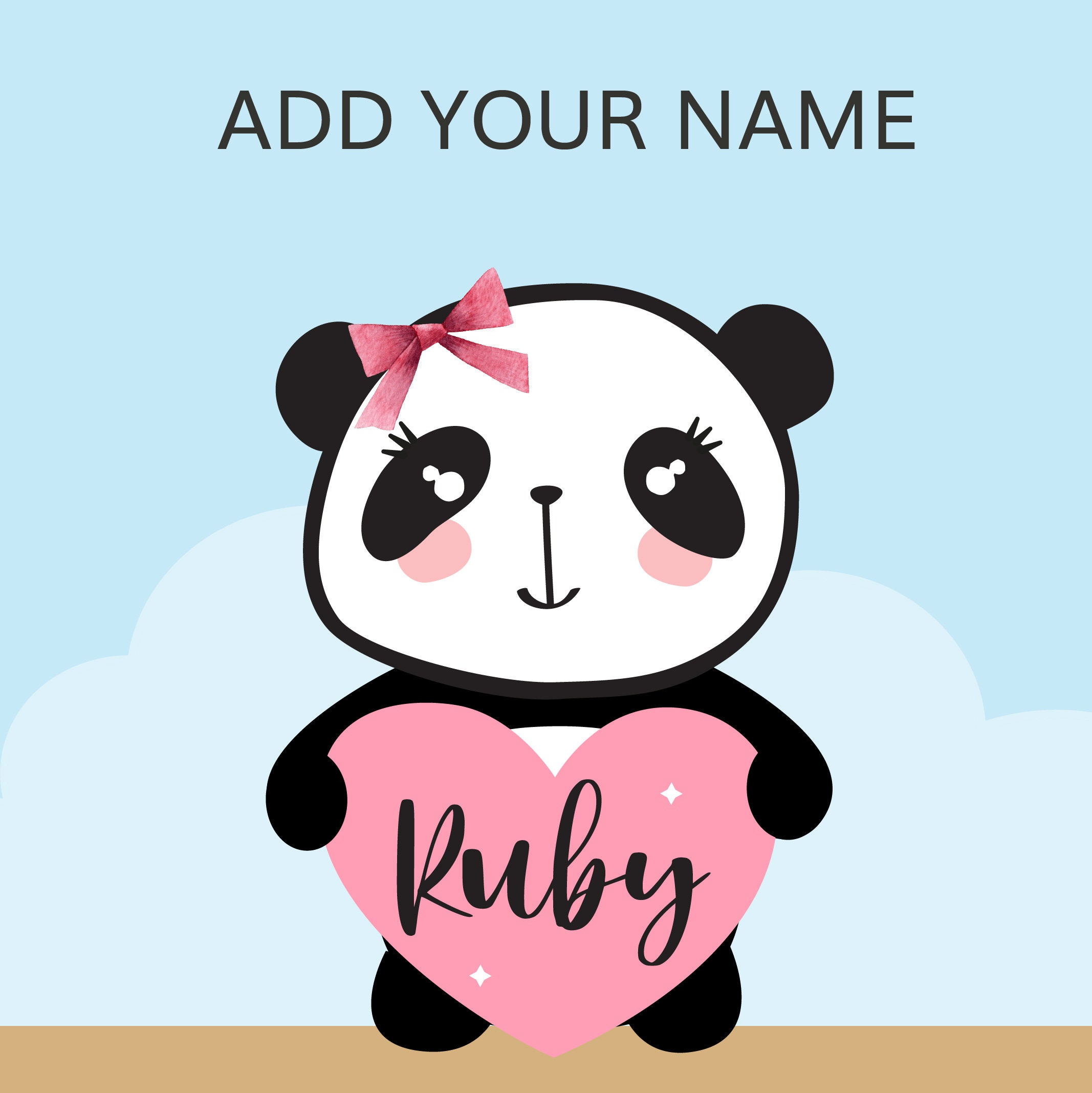 Personalized Panda Notebook Personalized Journal for Girls | Etsy