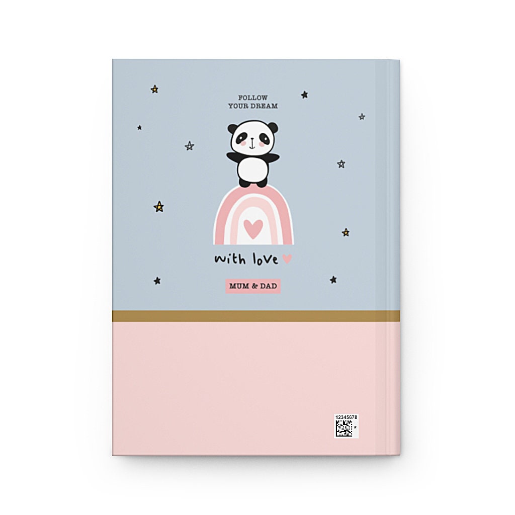 Personalised Panda Journal Custom Hardcover Diary for Girls - Etsy