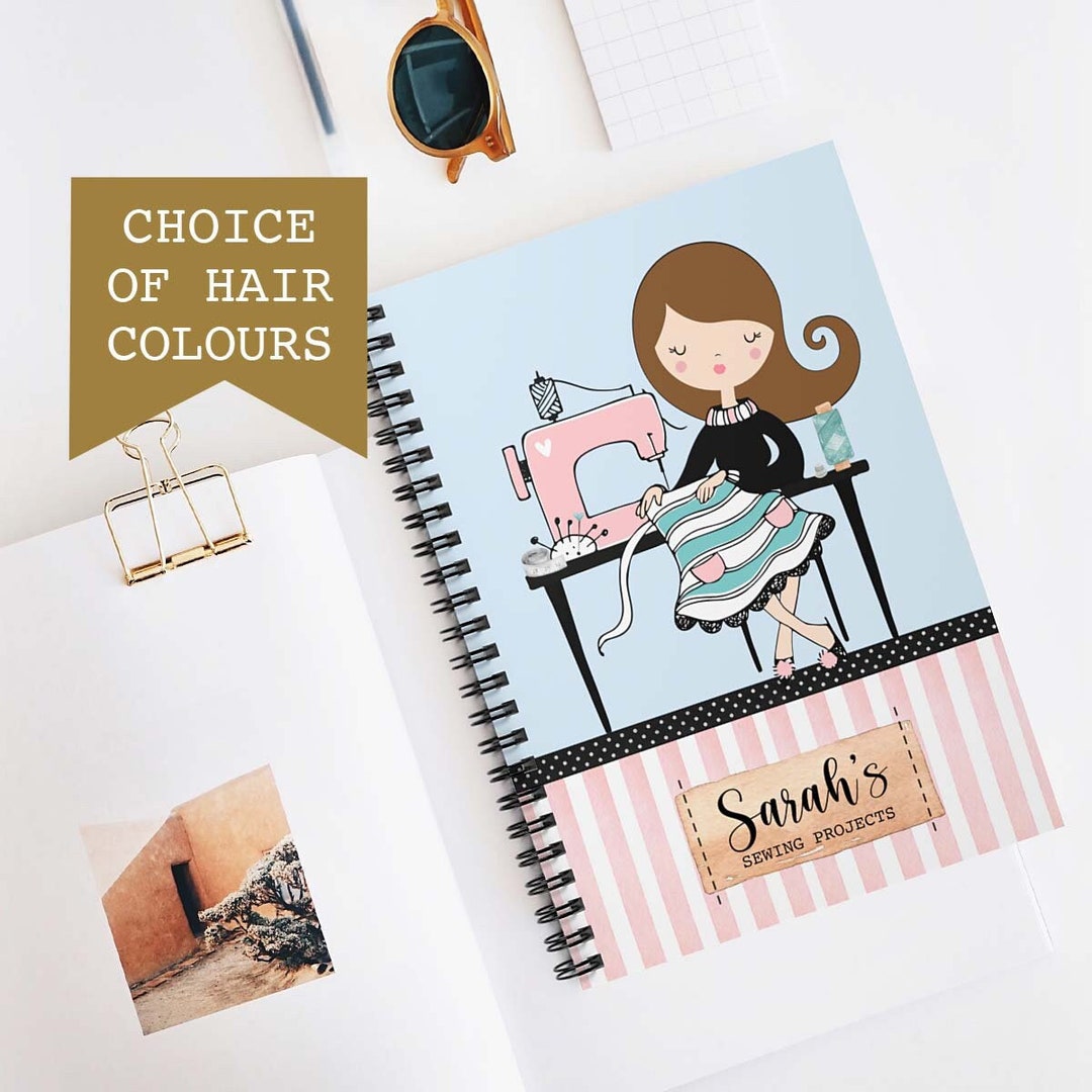 Personalized Sewing Projects Spiral Notebook, A5 - Etsy