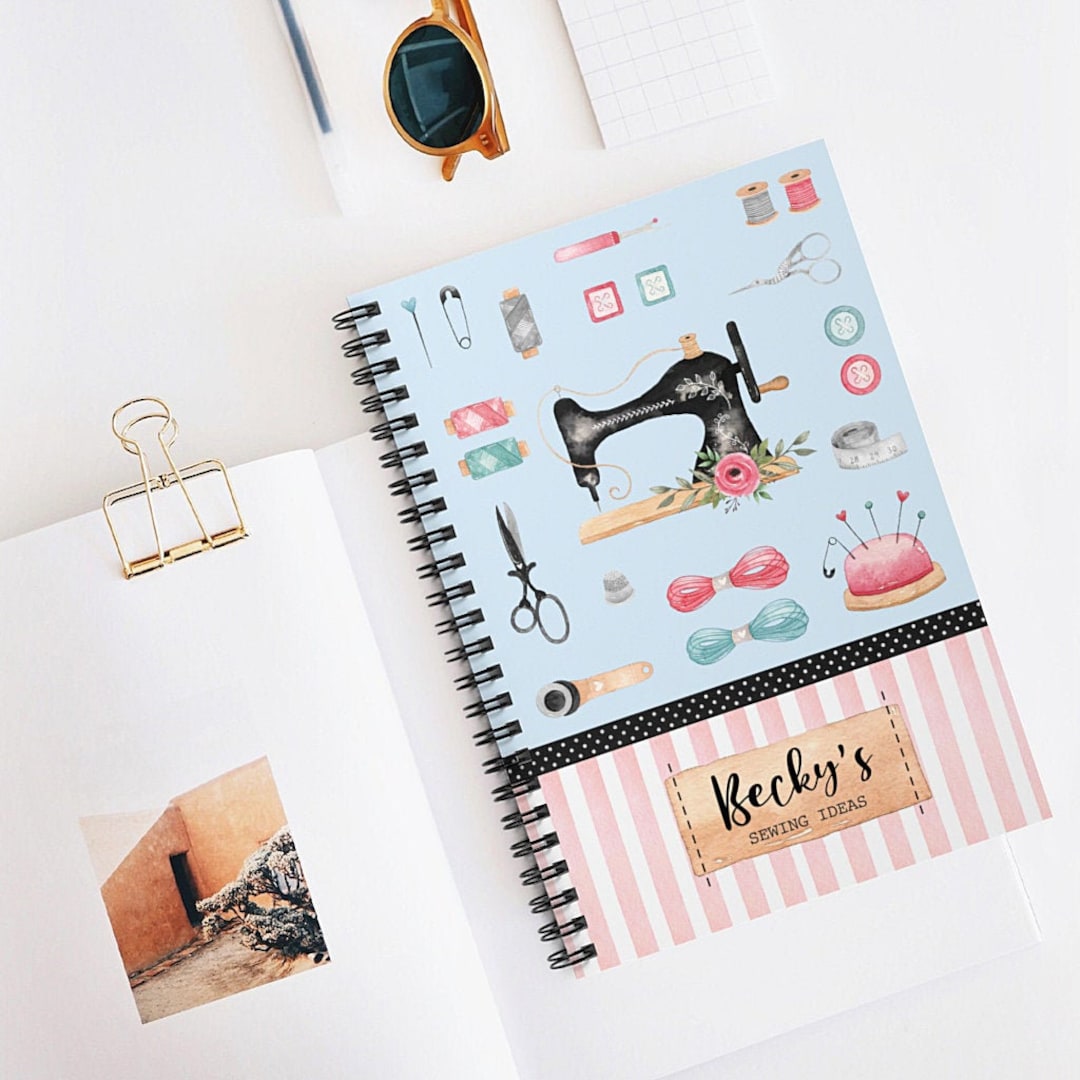 Sewing Planner, Personalised Sewing Notebook, Sewing Projects Gift ...