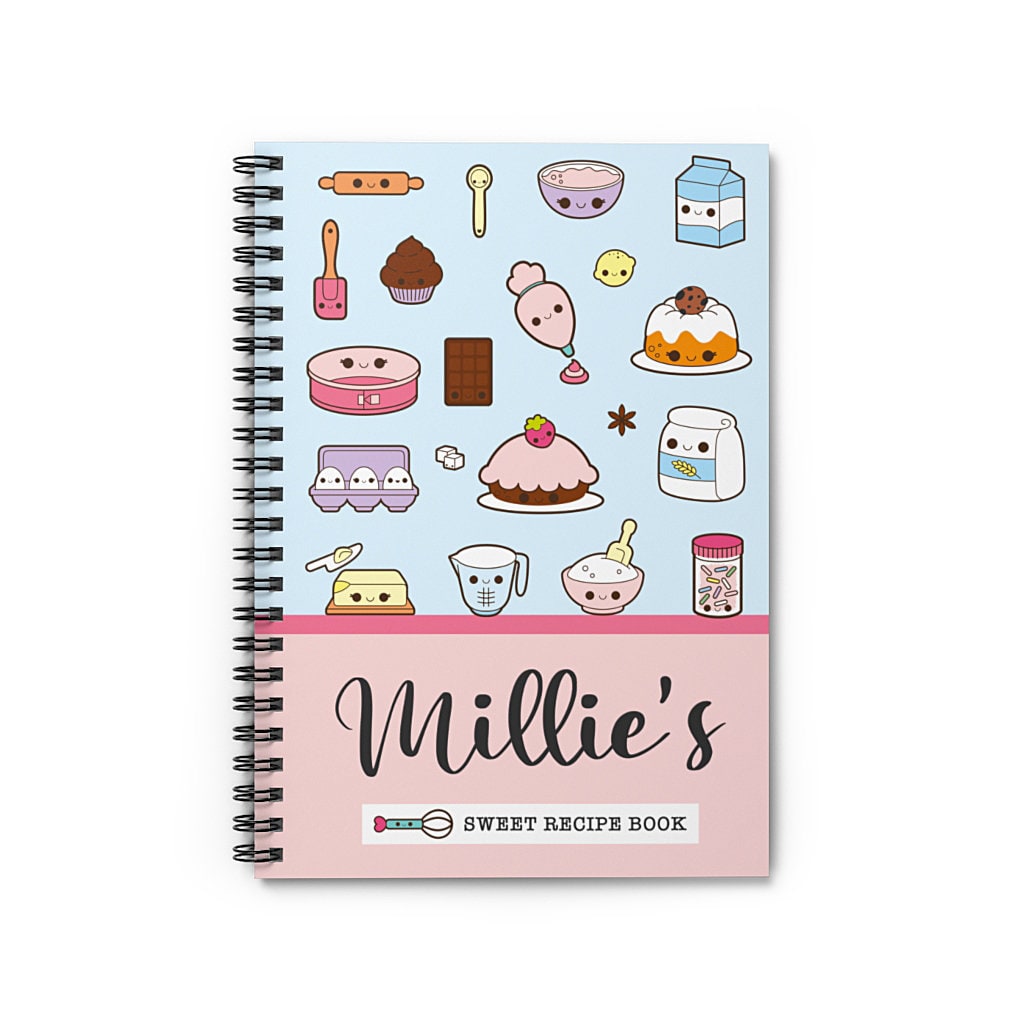 Personalised Recipe Notebook for Girls Recipe Journal for | Etsy