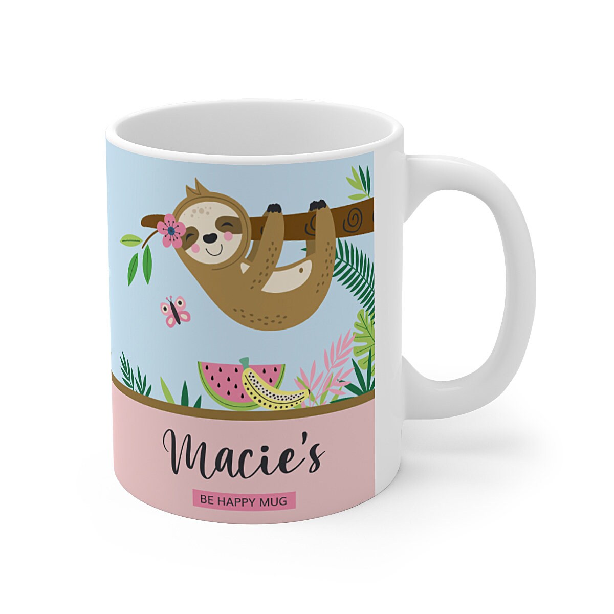 Personalised Sloth Mug Birthday Sloth Mug Sloth Lover Gift | Etsy