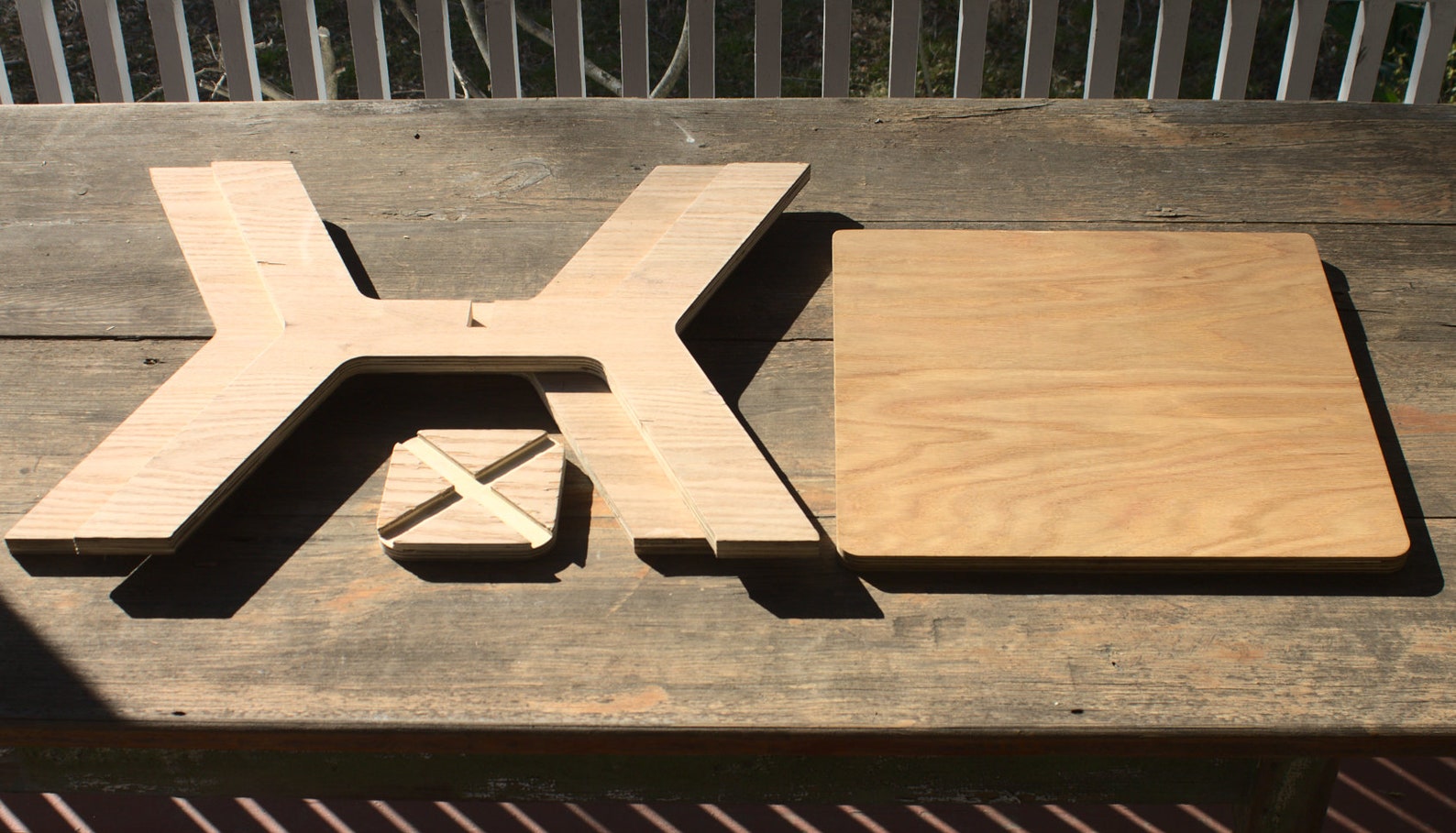 Flat Pack Table Oak Hardwood Camping Deck Outdoor Furniture - Etsy