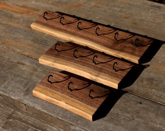 Live Edge Key Rack - Etsy