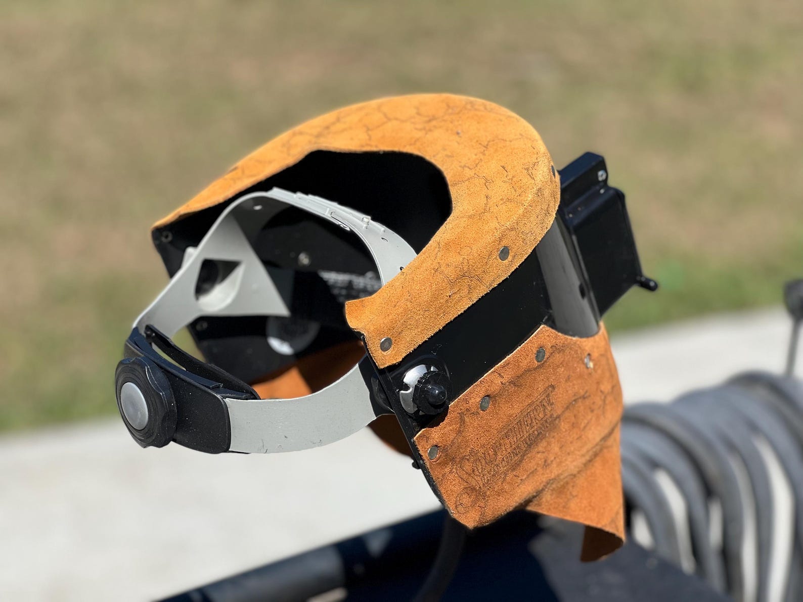 Custom Chopped Tiger Hood Leather Welding Hood - Etsy